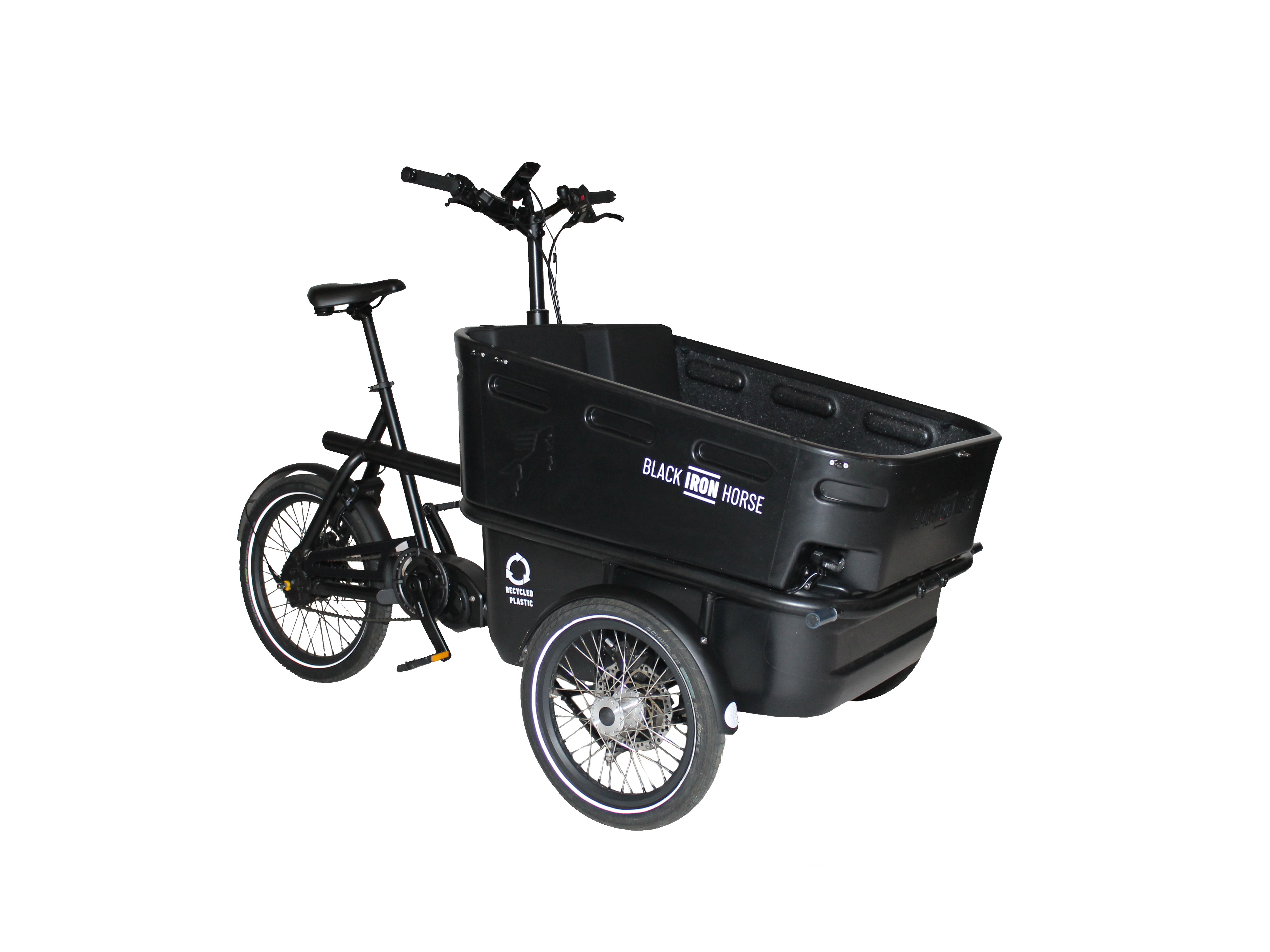 Black Iron Horse - IBEX Family Shimano eP6 - Compact eCargo Trike ...